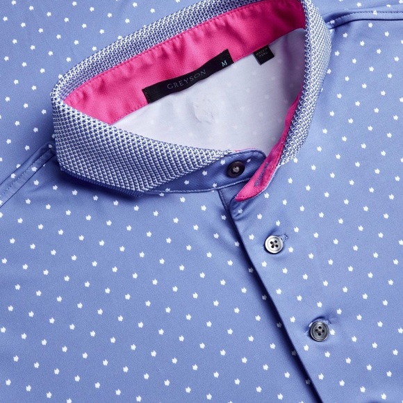 Greyson | Shirts | Greyson Icon Dot Wolf Polo Shirt Seahorse Nwt | Poshmark